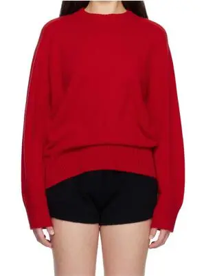 Loulou De Saison Ribbed Cashmere Sweater - Red