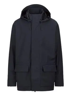 K-WAY Hooded Utility Coat - Blue Depth