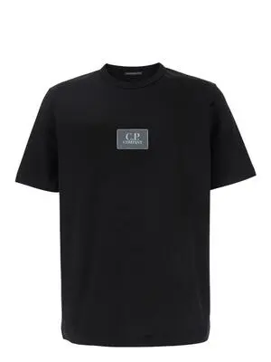 C.P. COMPANY Mercerised-cotton T-shirt - Black
