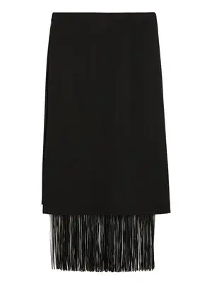 Sportmax Fringed Skirt - Black