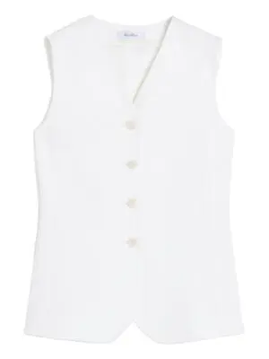Max Mara Fornovo Buttoned Blazer - White