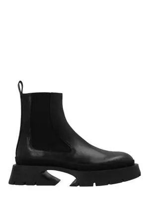JIL SANDER Chunky Sole Chelsea Boots - Black