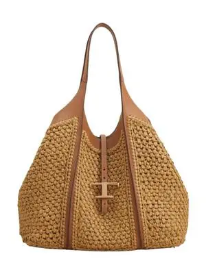 TOD'S Timeless Woven Tote Bag - Brown