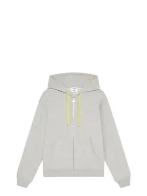 Casablanca Drawstring Zip-up Hoodie - Grey