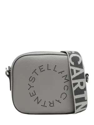 Stella McCartney Logo Perforated Crossbody Bag - Gray