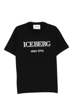 Iceberg Logo T-shirt - Black