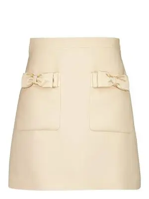 VALENTINO Valentino Bow Detailed Mini Skirt
