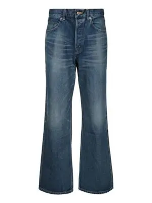 Celine Max Jeans In Dark Union Wash Denim - No