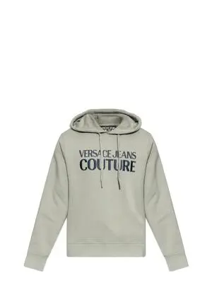 Versace Logo Hoodie - Grey