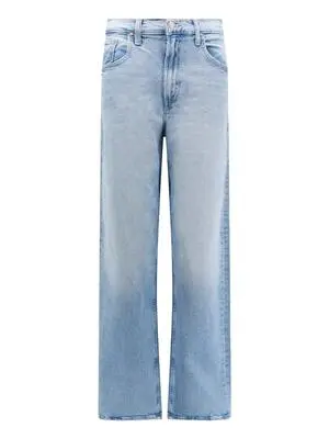 MOTHER Mother High Waisted Spinner Zip Heel Jeans Blue