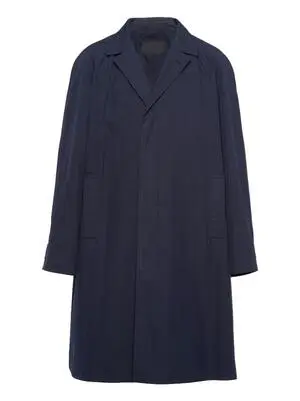 Prada Belted Coat - Blue