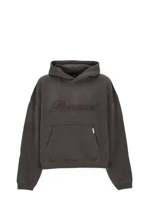 REPRESENT Reverse Appliqué Logo Hoodie - Black
