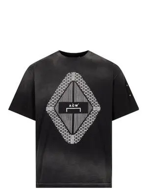 A-COLD-WALL* Gradient Logo Printed Crewneck T-shirt - Black