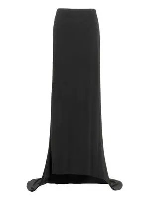 Magda Butrym Asymmetric Maxi Skirt - Black