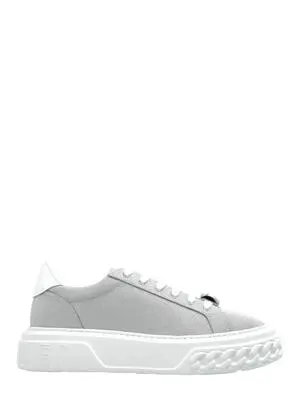 Casadei Glitter Low-top Sneakers - Silver