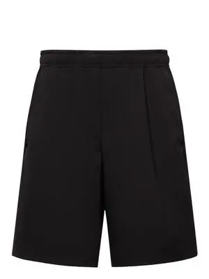 Moncler Logo Patch Elastic Waist Shorts - Black