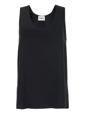 P.a.r.o.s.h Crewneck Sleeveless Tank Top - Black