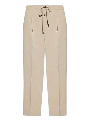 Fear Of God Fear Of God Pleat-Detailed Drawstring Trousers Beige