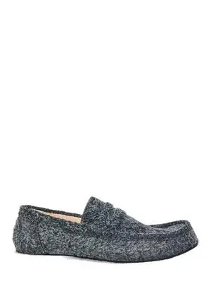 Loewe Campo Slip-on Loafers - Charcoal Color