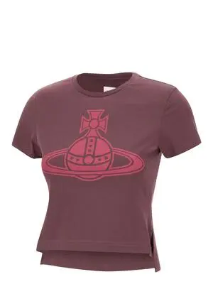 VIVIENNE WESTWOOD Orb Printed Crewneck T-shirt - Red