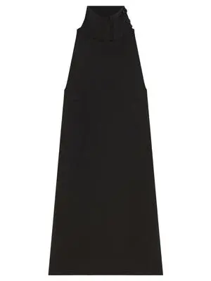 COURREGES Sleeveless A-line Mini Dress - Black
