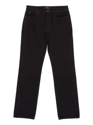 Saint Laurent Lou Straight-leg Jeans - Black