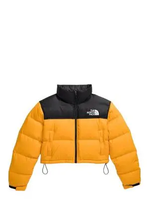 The North Face Nuptse Cropped Down Jacket - Yellow