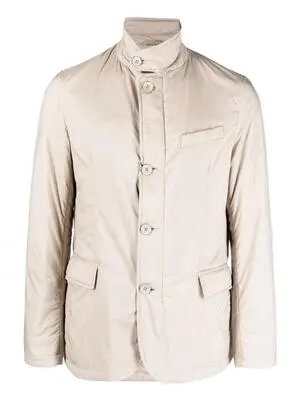 Herno Herno Stand-Up Collar Padded Waterproof Jacket White