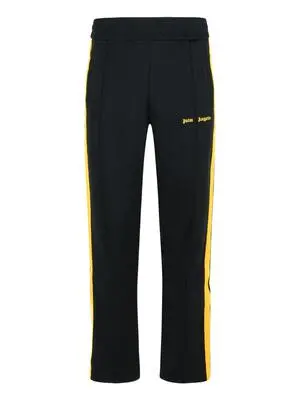 Palm Angels Logo-embroidered Side-stripe Track Pants - Black