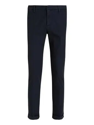 DONDUP Turn-up Tapered Trousers - Black