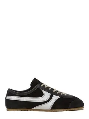 Dries Van Noten Contrast Panel Low-top Sneakers - Black