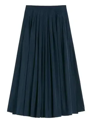 Max Mara Max Mara Pleated Taffeta Skirt Ultramarine Blue
