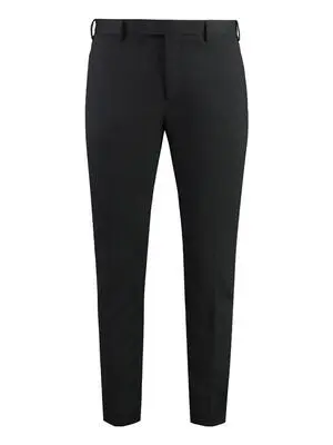 PT TORINO Wool Blend Slacks - Black