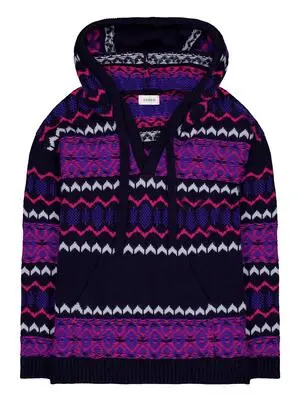 LANEUS Hooded Sweater - Blue