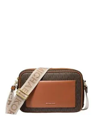 Michael Kors Monogrammed Shoulder Bag - Brown