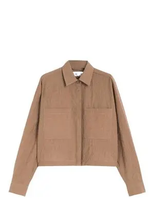 Max Mara Wool Boxy Jacket - Hazelnut Brown