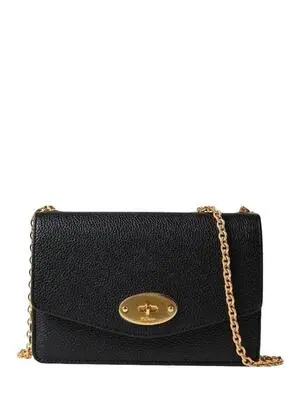 Mulberry Darley Twist-lock Chained Mini Crossbody Bag - Black