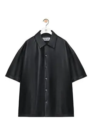 Loewe Anagram Logo Debossed Shirt - Black