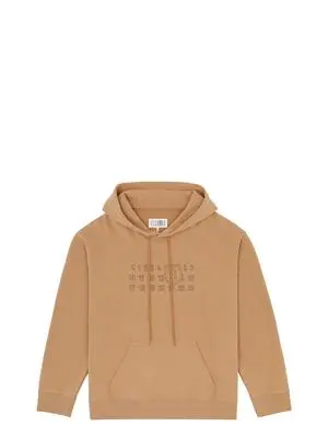 MAISON MARGIELA Numeric Print Hoodie - Nude