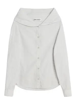 Our Legacy Long Sleeve Pinstripe Shirt - White
