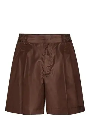 Valentino Garavani Tailored Shorts With Elasticated Waist - Brown