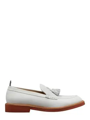 Thom Browne Tasselled Leather Loafers - White