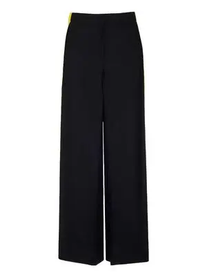 Loewe Wide Leg Trousers In Wool With Contrast Piping - No