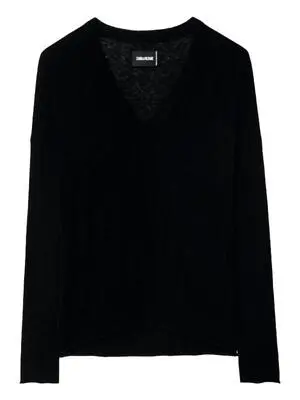 ZADIG&VOLTAIRE Zadig & Voltaire V-Neck Sweater With Iconic Hollowed-Out Detail