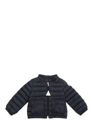 Moncler Long-sleeved Down Jacket With Hood - Midnight Blue