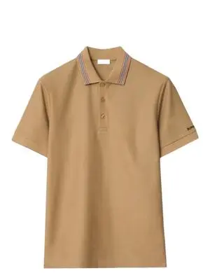 Burberry Cotton Polo Shirt - Camel