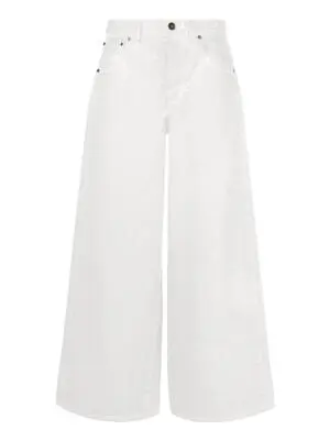 UMA WANG Straight Leg Casual Pants - White