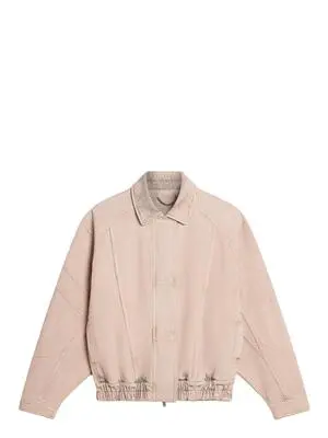 GOLDEN GOOSE Elasticated Waist Bomber Jacket - Pink