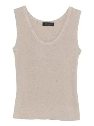 FABIANA FILIPPI Fabiana Filippi Shimmering Sleeveless Top
