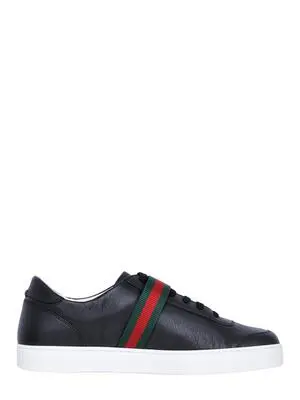 GUCCI Gucci Low Top Sneakers With Red And Green Stripe Detail